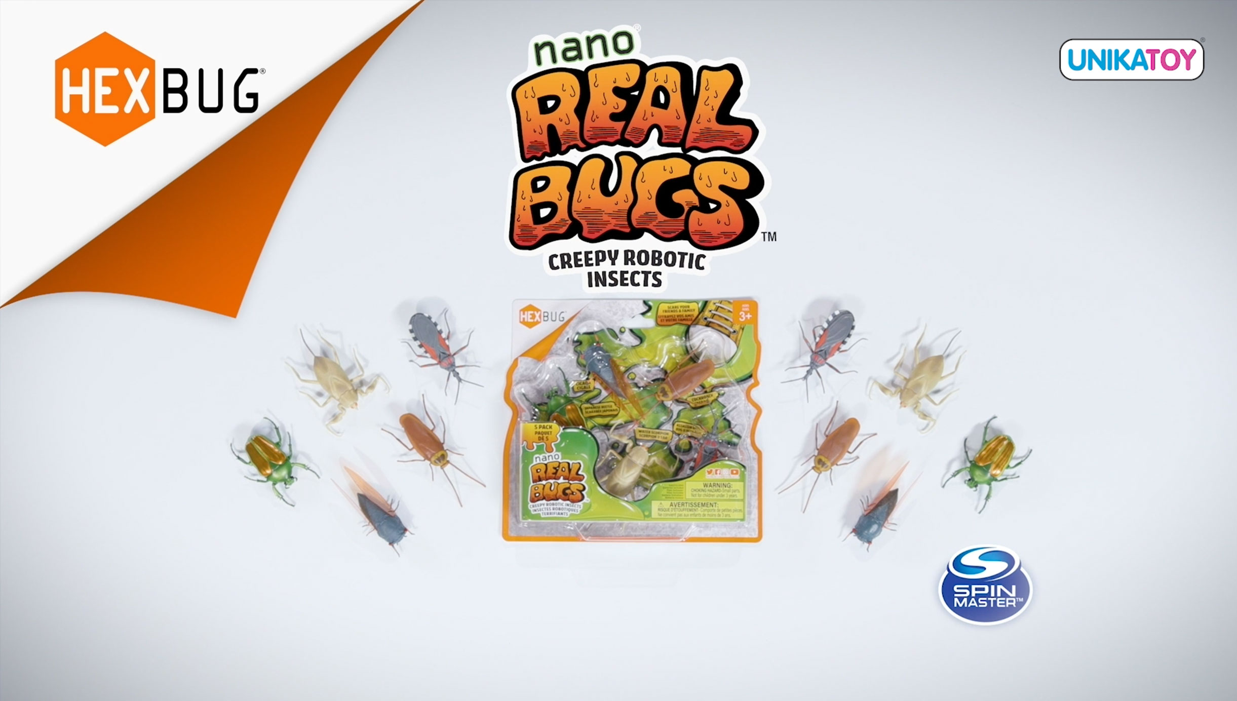 Hrošč Nano Real Bugs Hexbug Spin Master Unikatoy Igrače